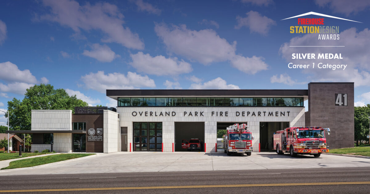 Overland Park Station 41 Receives Silver Firehouse… | SFS Architecture